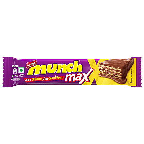 Buy NESTLE MUNCH Max Choco Coated Crunchy Wafer - Sweet Online at Best ...