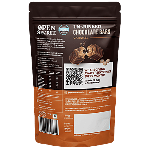Buy Open Secret Caramel Chocolate Bars - Unjunked, Made With Jaggery ...