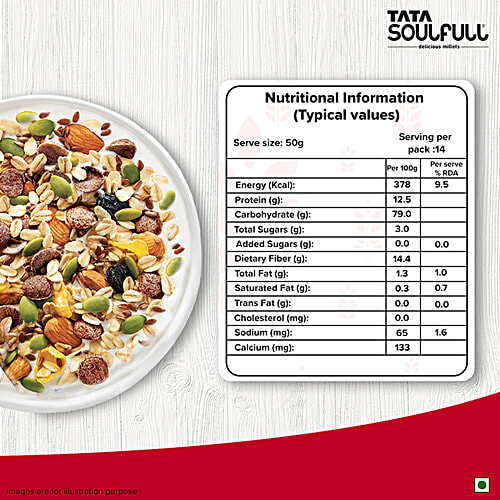 Buy Tata Soulfull Millet Muesli - 0% Added Sugar, Rich In Protein ...