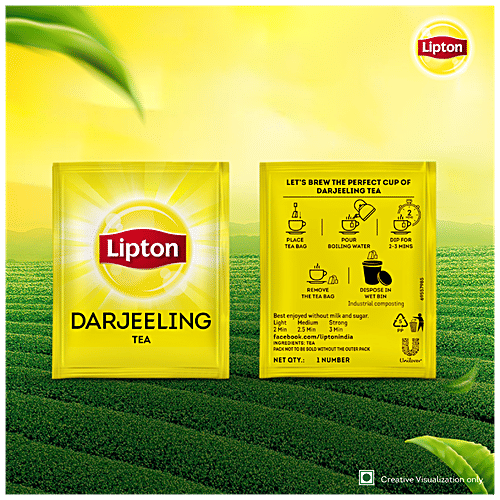 Buy Lipton Darjeeling Black Tea - Rich In Flavour & Aroma, Refreshing ...