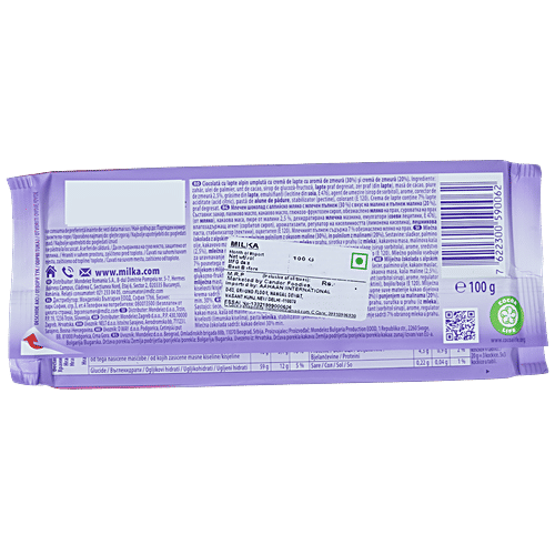 Buy Milka Raspberry Crème Alpine Milk Chocolate Slab Online at Best ...