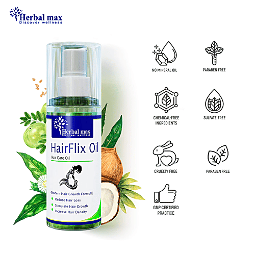 Buy Herbal max HairFlix Pro Hair Care Capsules - Reduce Hair Loss ...