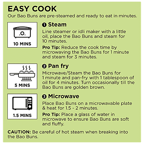 Buy Prasuma Bao Buns - Veg Pizza, Stuffed Bread, No Preservative ...