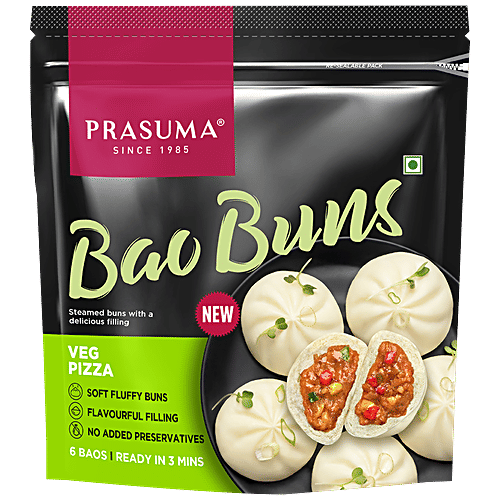 Buy Prasuma Veg Pizza Bao Buns Online at Best Price of Rs 199.2 - bigbasket