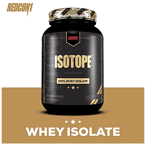 Buy REDCON 1 Isotope Whey Isolate Protein Powder Drink Mix - Peanut ...