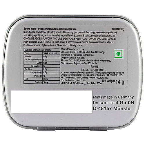 Buy Impact Mint Sugar Free Mint - Strong, Peppermint Flavoured Online ...