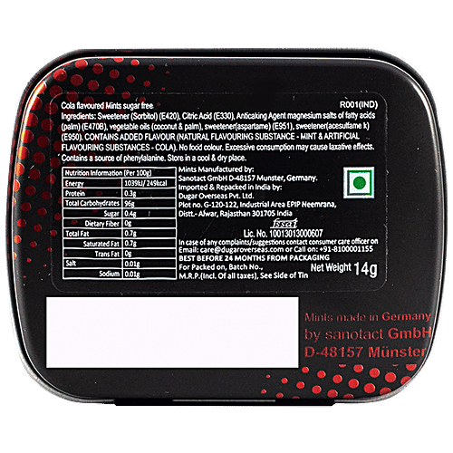 Buy Impact Mint Sugar Free Cola Mint - 100% Vegetarian, Refreshing Feel ...