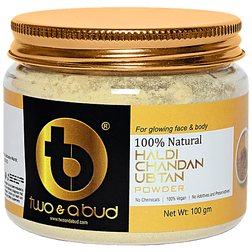 Buy Two & A Bud Haldi Chandan Ubtan Powder - Vegan, No Chemicals Online ...
