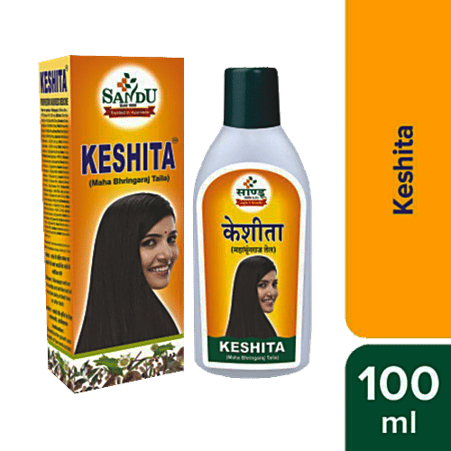 Buy SANDU Keshita Ayurvedic Hair Oil - Provides Nourishment Online at ...