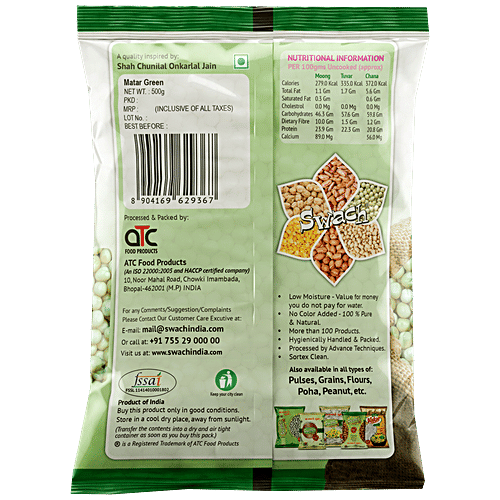 Buy Swach Peas/Matar - Green, Rich In Vitamins, Protein, Boosts Overall ...