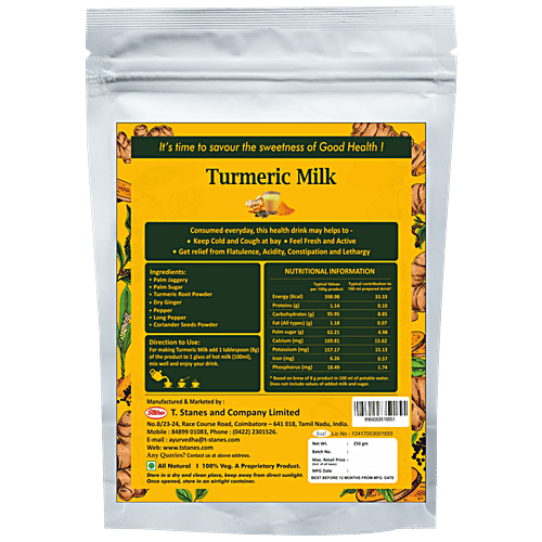 Buy Stanes Turmeric Drink Mix - Improves Immune Function, Highly ...