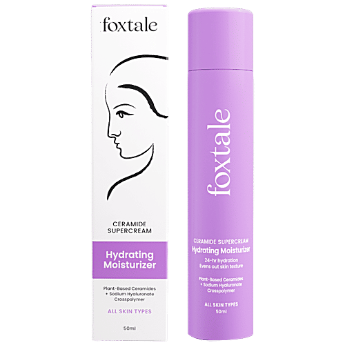 Buy foxtale Ceramide Supercream Hydrating Moisturizer - Evens Out Skin ...
