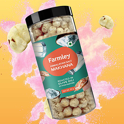 Buy Farmley Himalayan Salted Makhana - Roasted In Olive Oil, Rich In ...