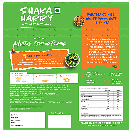 Buy Shaka Harry Just Like Mutton Stuffed Paratha - Plant Based, Vegan ...