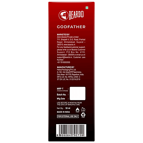 Buy Beardo Godfather - Eau De Parfum, Strong & Long Lasting Fragrance ...