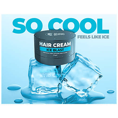 Buy Beardo Beardo Ice Blast Hair Cream 75g | For Daily Soft Styling and ...