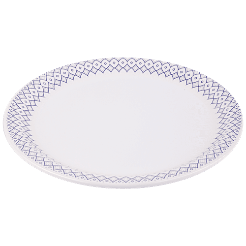 Buy Dinewell Round Dinner Plate - Blue Diamond, Melamine, Dishwasher ...
