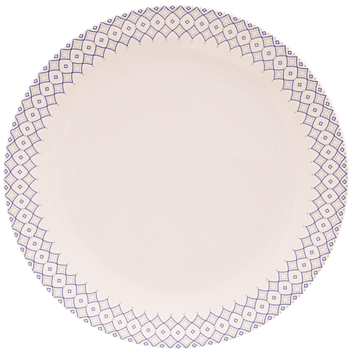 Buy Dinewell Round Dinner Plate - Blue Diamond, Melamine, Dishwasher ...