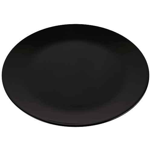 Buy Dinewell Eco Urmi Dinner Plate - Black, Melamine, Dishwasher Safe ...