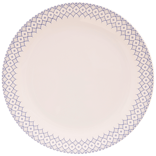 Buy Dinewell Eco Urmi Dinner Plate Round - Blue Diamond, Dishwasher ...