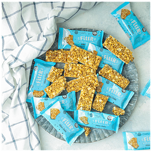 Buy FittR biTes Millets Chikki Bar - Source Of Protein, Fiber, Crunchy ...