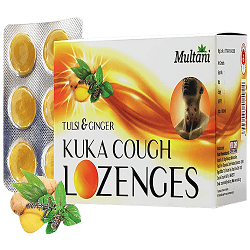 Buy Multani Kuka Cough Lozenges - Tulsi & Ginger, Relieves Cough ...