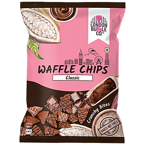 Buy LONDON BUBBLE CO Waffle Chips - Classic, Baked, Eggless, Light ...