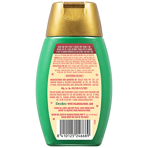 Buy Figaro Baby Body Lotion - Goodness Of Olive Oil & Vitamin E, Gentle ...
