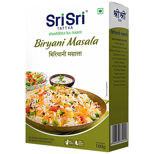 Buy Sri Sri Tattva Biryani Masala - Enhance Flavour, Taste, Rich Aroma ...