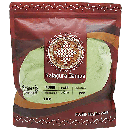 Buy Kalagura Gampa Indigo Powder - 100% Pure & Natural, Gives Hair ...