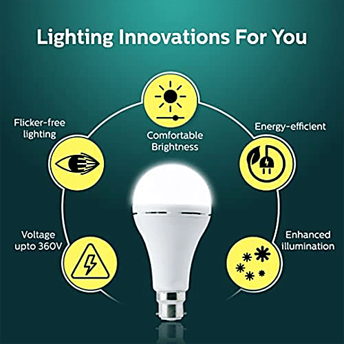 Buy Philips Led Bulb/Inverter Lamp - 8.5W, Crystal White, Emergency ...