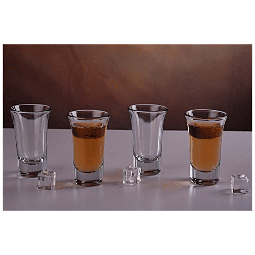 Buy Soogo Bella Shot Glass For Alcohol With Colour Box - Transparent ...