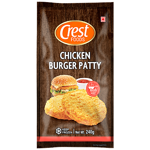 Buy Crest Foods Chicken Burger Patty - Ready To Fry, High Quality ...