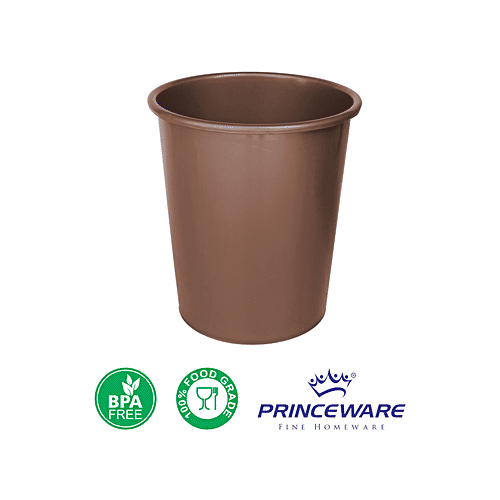 Buy Princeware Waste/Dustbin/Bucket - Deluxe, 100% Virgin Plastic ...