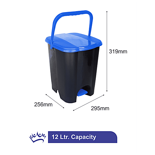 Buy Princeware Garbage Bucket/Dustbin - Square, 100% Virgin Plastic ...