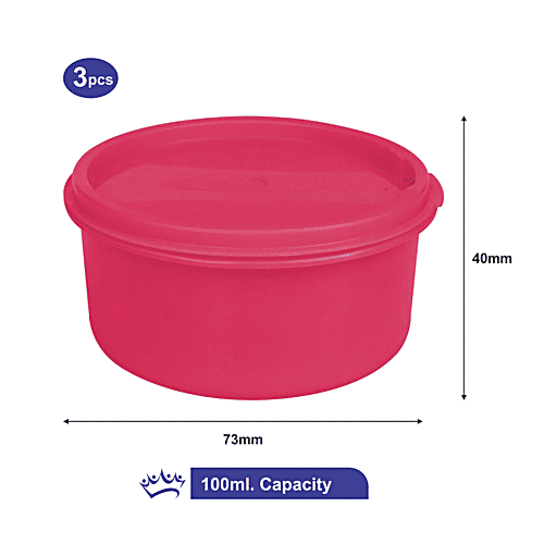 Buy Princeware Store Fresh Round Container - Plastic, Durable, BPA Free ...