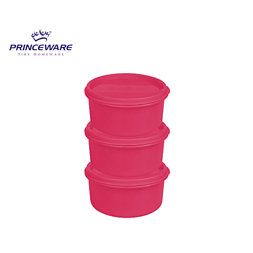 Buy Princeware Store Fresh Round Container - Plastic, Durable, BPA Free ...