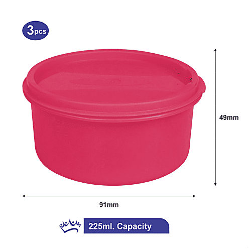 Buy Princeware Store Fresh Round Package Container - Plastic, Durable ...