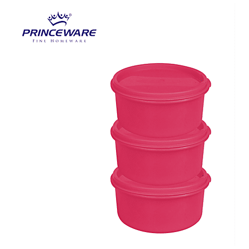 Buy Princeware Store Fresh Round Package Container - Plastic, Durable ...