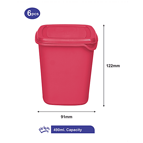 Buy Princeware Pilot Container - Plastic, Durable, BPA Free, Pink ...