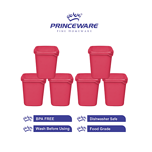 Buy Princeware Pilot Container - Plastic, Durable, BPA Free, Pink ...