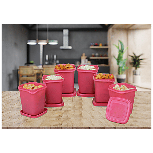 Buy Princeware Pilot Container - Plastic, Durable, BPA Free, Pink ...