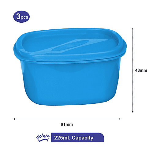 Buy Princeware Store Fresh Square Package Container - Plastic, Durable ...