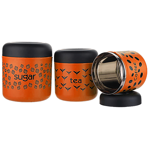 Buy HAZEL Stainless Steel Tea/Coffee/Sugar Container - Durable ...