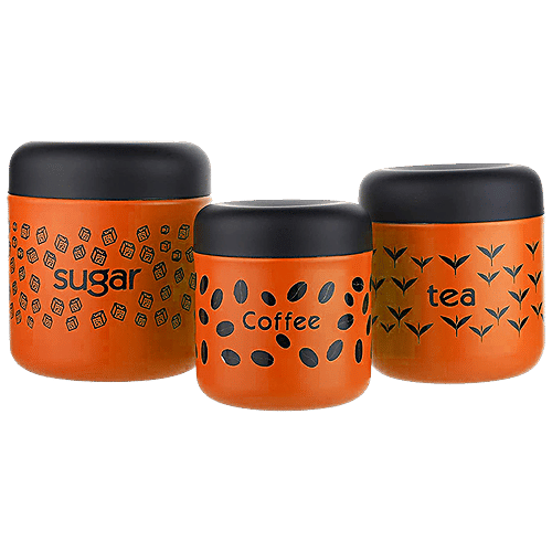 Buy HAZEL Stainless Steel Tea/Coffee/Sugar Container - Durable ...