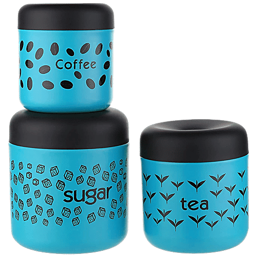 Buy HAZEL Stainless Steel Tea/Coffee/Sugar Container - Durable ...