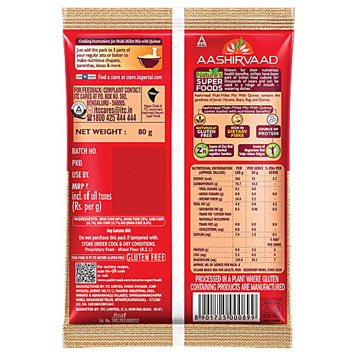 Buy Aashirvaad Nature's Super Foods Multi-Millet Mix With Quinoa ...