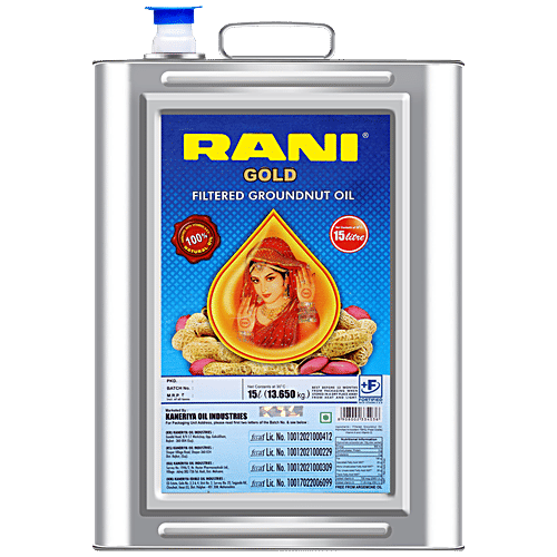 Buy Rani RANI GOLD FILTERED GN OIL 15 LTR TIN Online at Best Price of ...