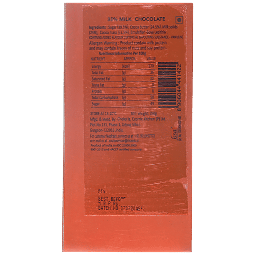 Buy Chokola 35% Milk Chocolate - Premium, Rich Online at Best Price of ...