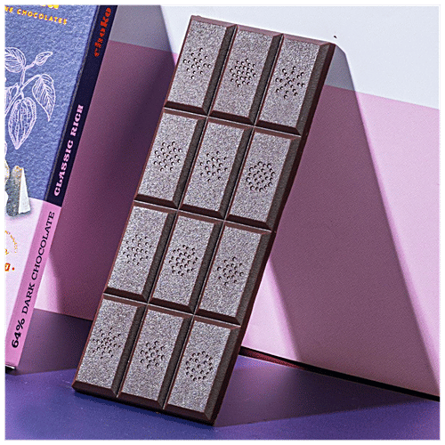 Buy Chokola Classic Rich 64% Dark Chocolate - Smooth, Vegan Online at ...